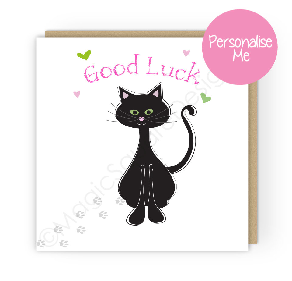 MagicSquareDesign® - Meow Cat Hearts Cards